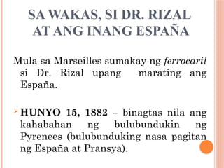 Rizal: Gat Jose Rizal's First travel.pptx