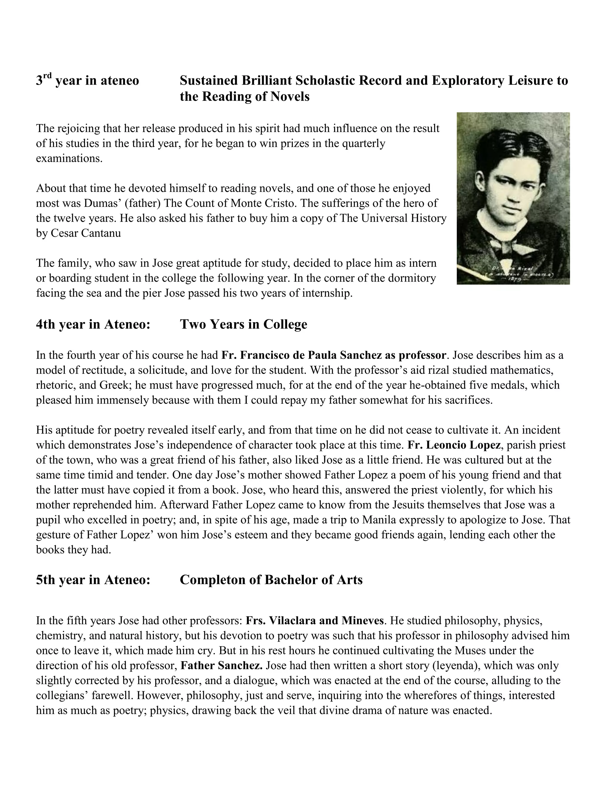 Rizal in Ateneo Municipal de Manila | PDF