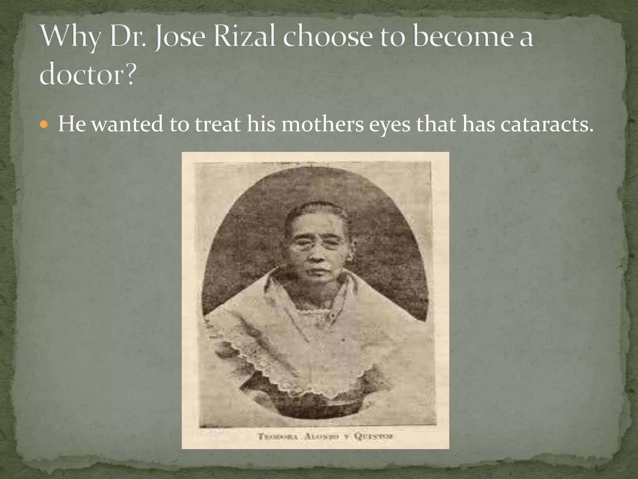 Rizal as a doctor | PPTX