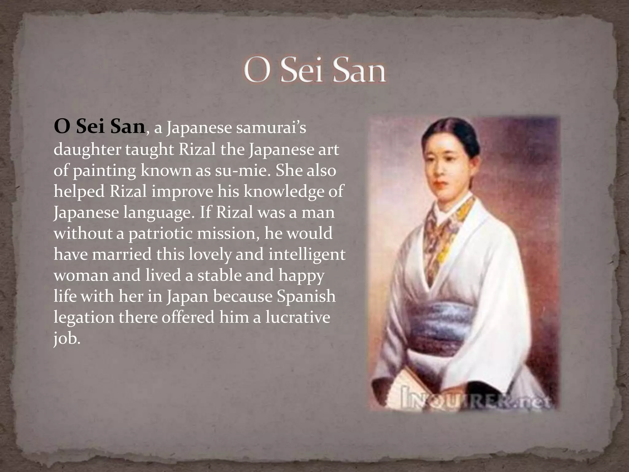 Jose Rizal: As a Lover | PPTX