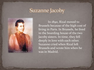 Jose Rizal: As a Lover | PPTX