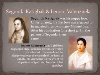 Jose Rizal: As a Lover | PPTX