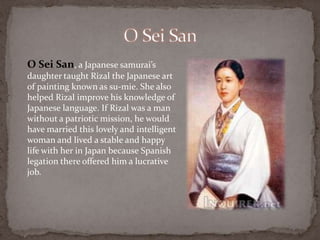 Jose Rizal: As a Lover | PPTX