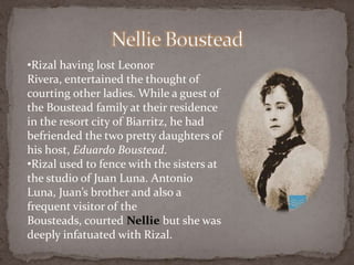 Jose Rizal: As a Lover | PPTX