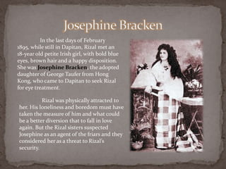 Jose Rizal And Josephine Bracken