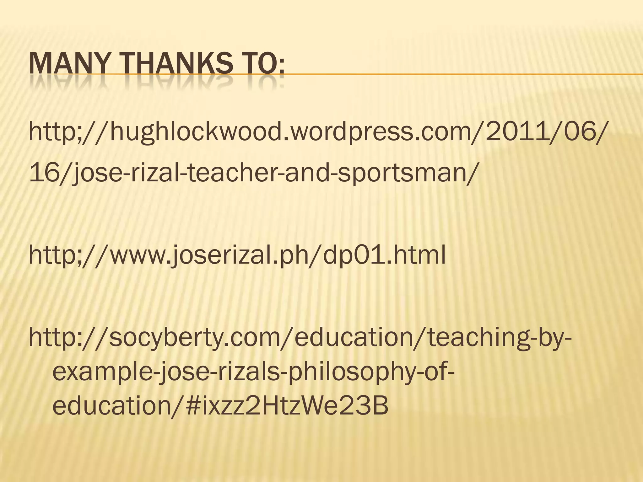 Rizal as a teacher | PPTX