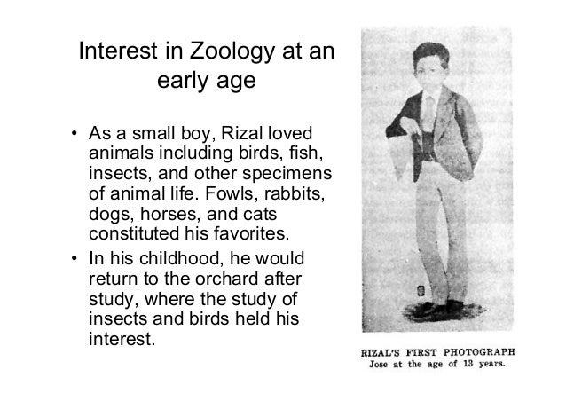 Rizal as a Zoologist