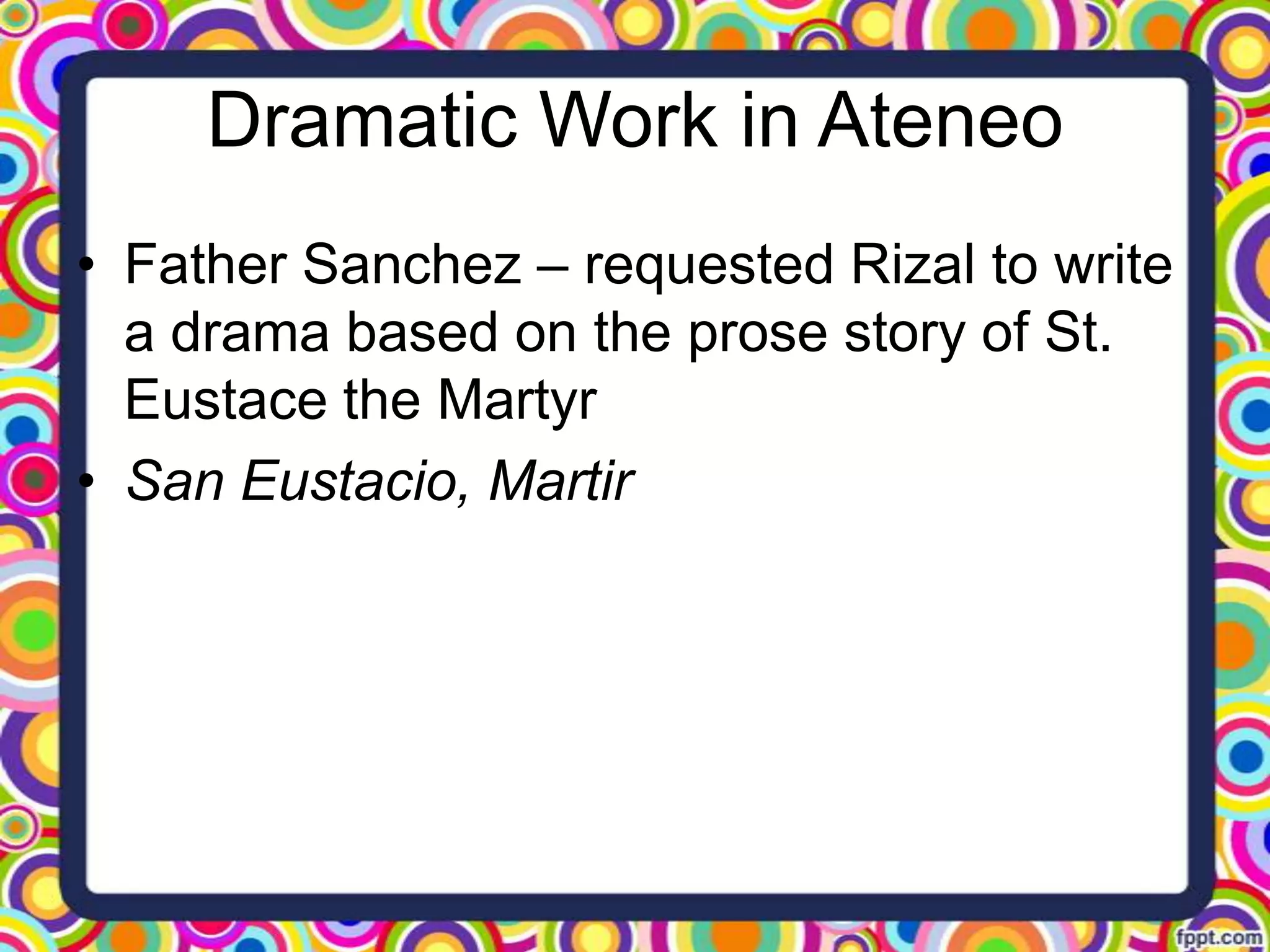 Rizal in ateneo de manila and UST | PPTX