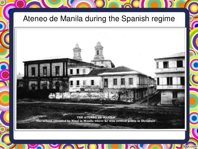 Rizal in ateneo de manila and UST