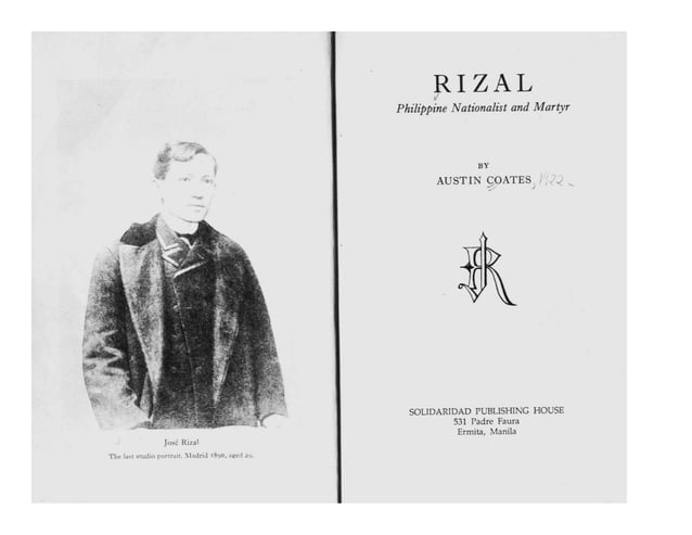 Rizal by austin coates | PPT