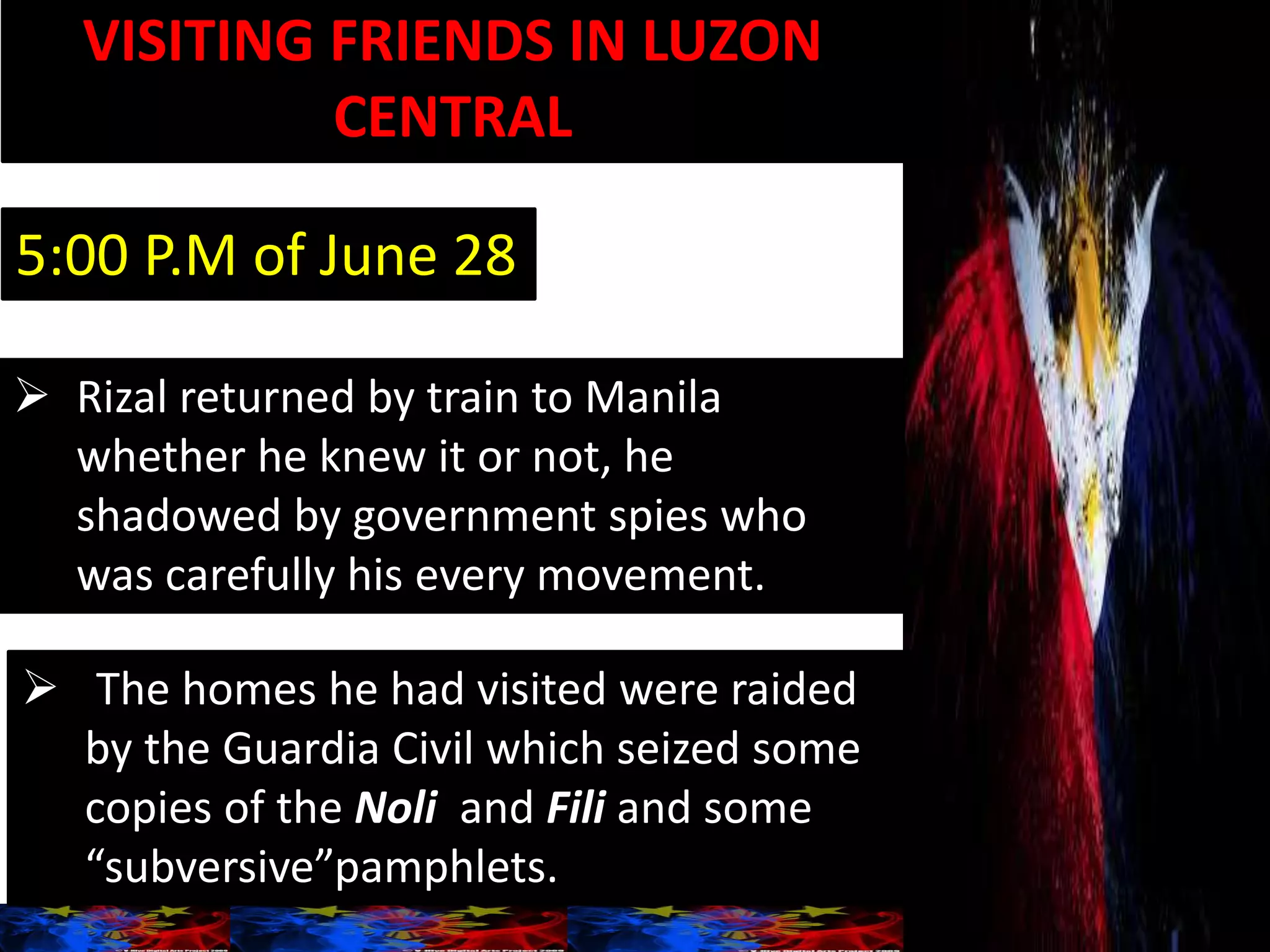 Rizal chapter 21- THE SECOND HOMECOMING AND LA LIGA FILIPINA | PPTX