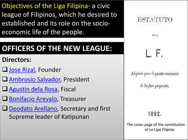 Rizal chapter 21- THE SECOND HOMECOMING AND LA LIGA FILIPINA | PPTX