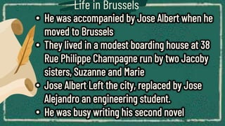 Rizal Chapter 16 In Belgian Brussels 1890 | PPTX