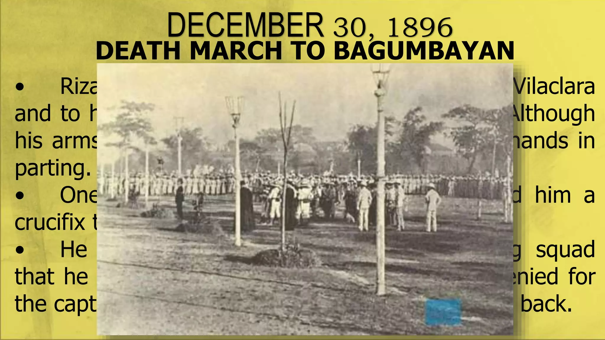 RIZAL'S MARTYRDOM AT BAGUMBAYAN | PPTX