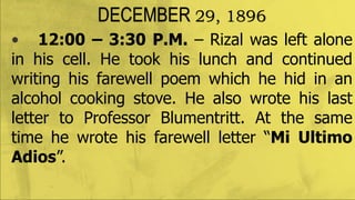 RIZAL'S MARTYRDOM AT BAGUMBAYAN | PPTX