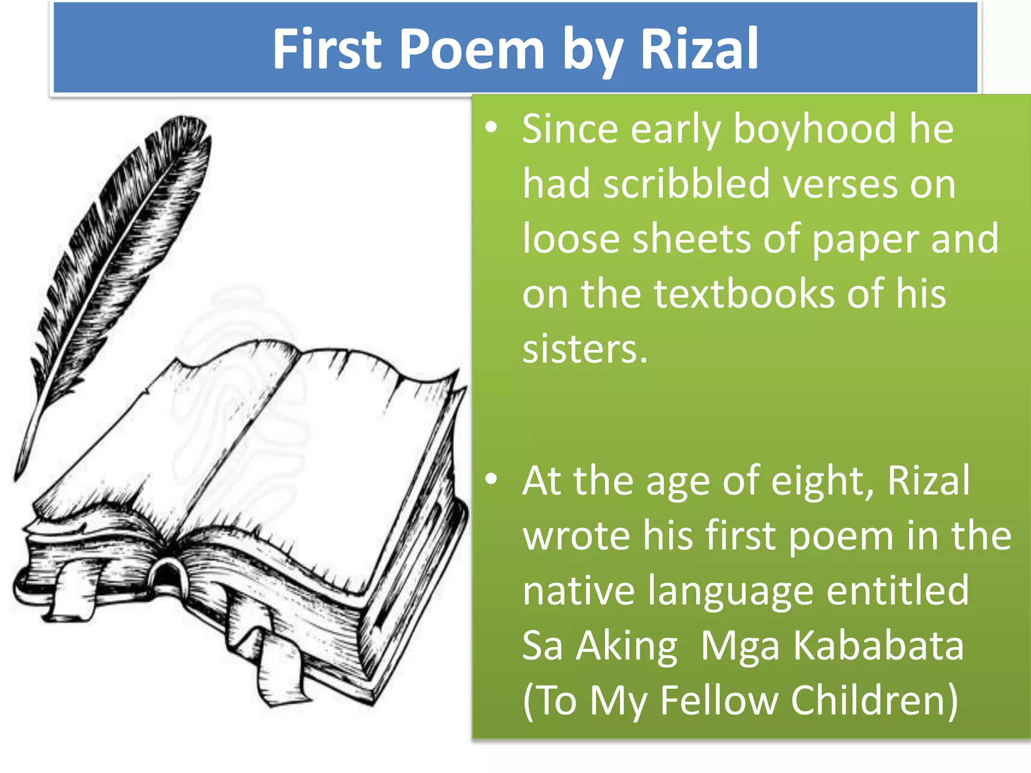 Rizal Childhood Years in Calamba & Biñan | PPTX