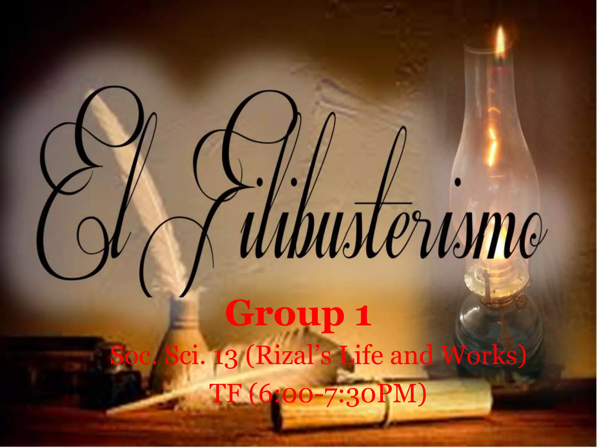 El Filibusterismo | PPTX