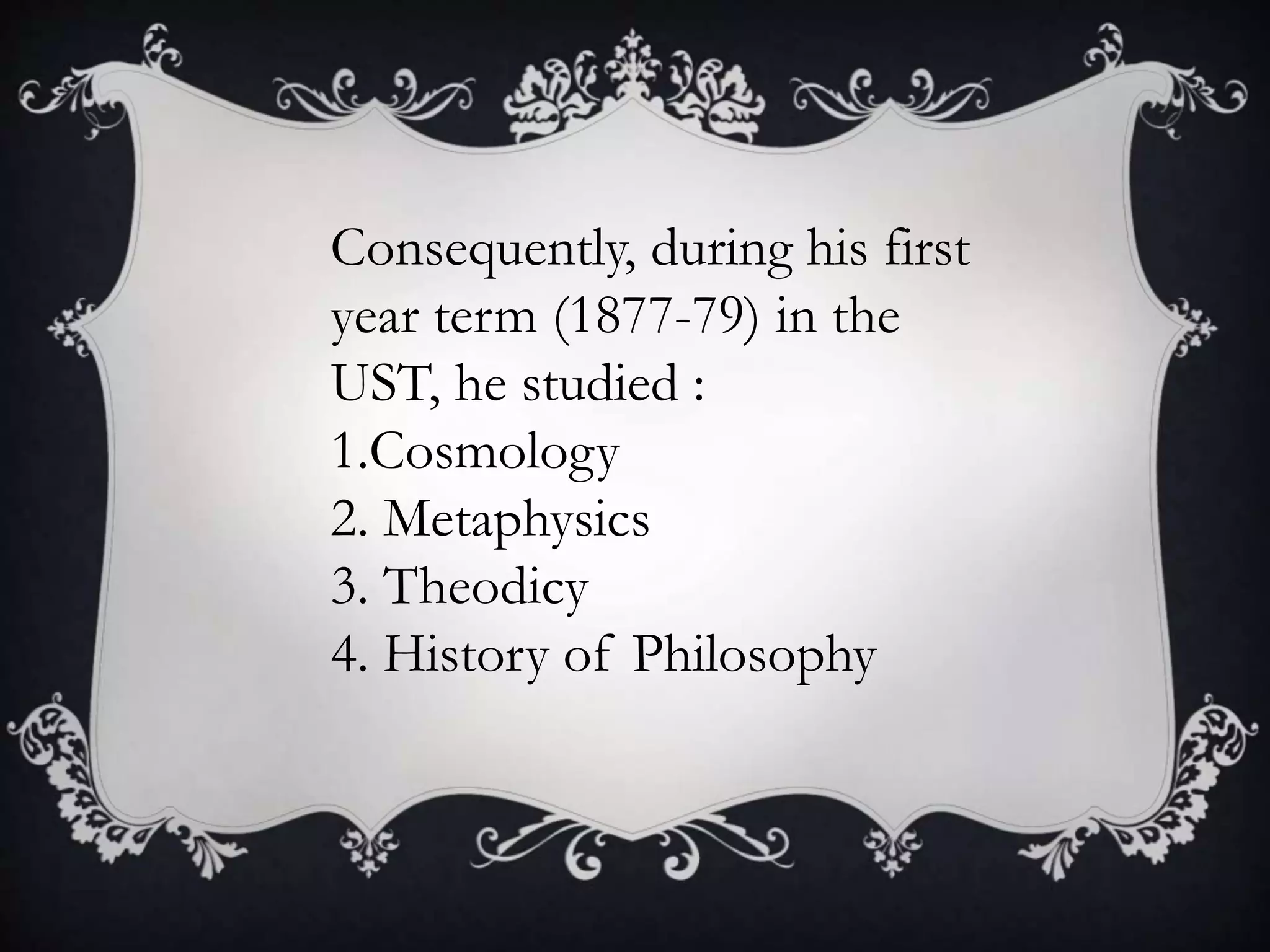 Rizal's life in UST | PPTX