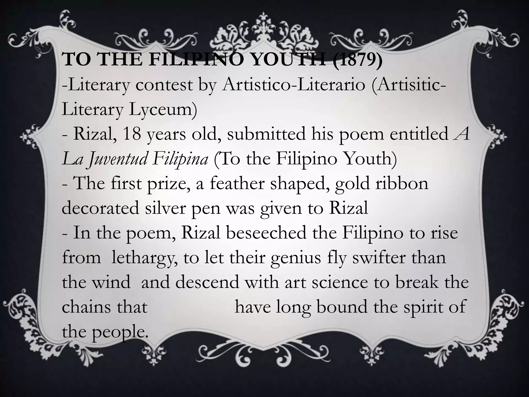 Rizal's life in UST | PPTX