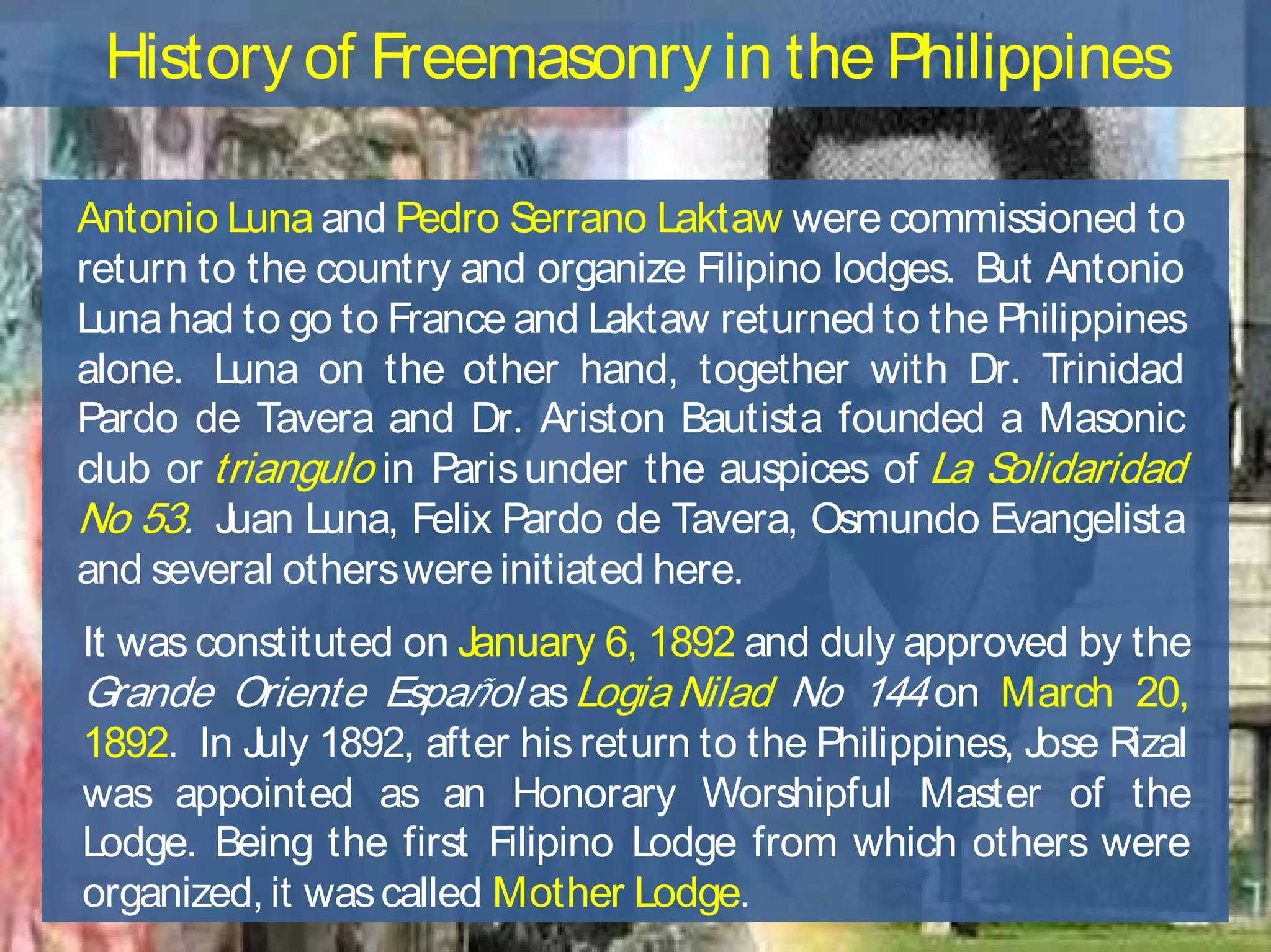 Jose Rizal, The Revolution and the Freemasonry | PDF
