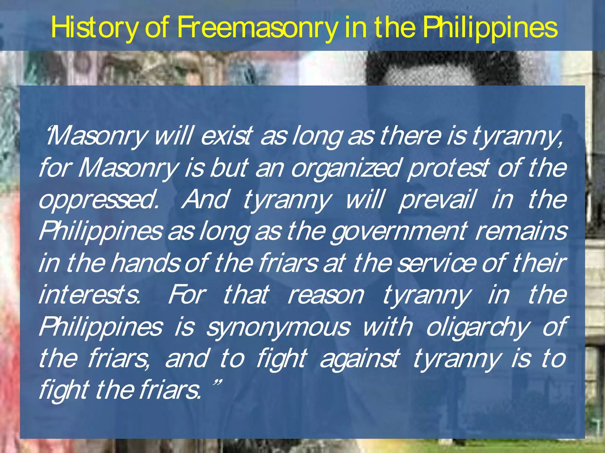 Jose Rizal, The Revolution and the Freemasonry | PDF
