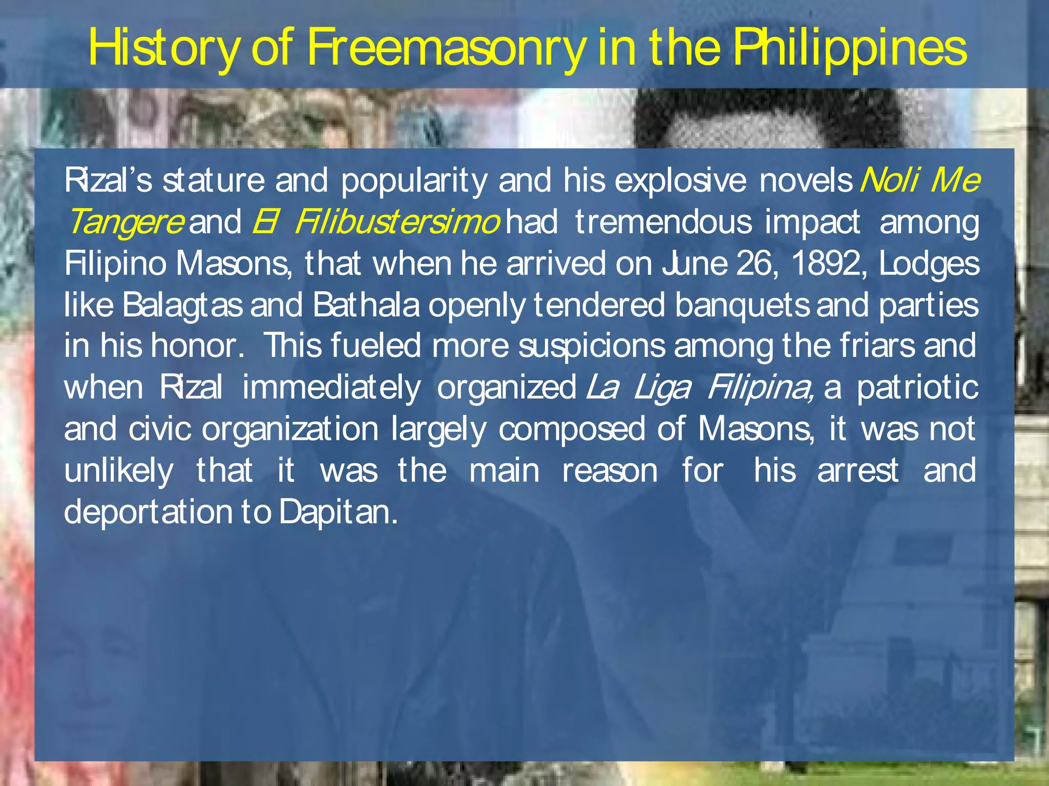 Jose Rizal, The Revolution and the Freemasonry | PDF