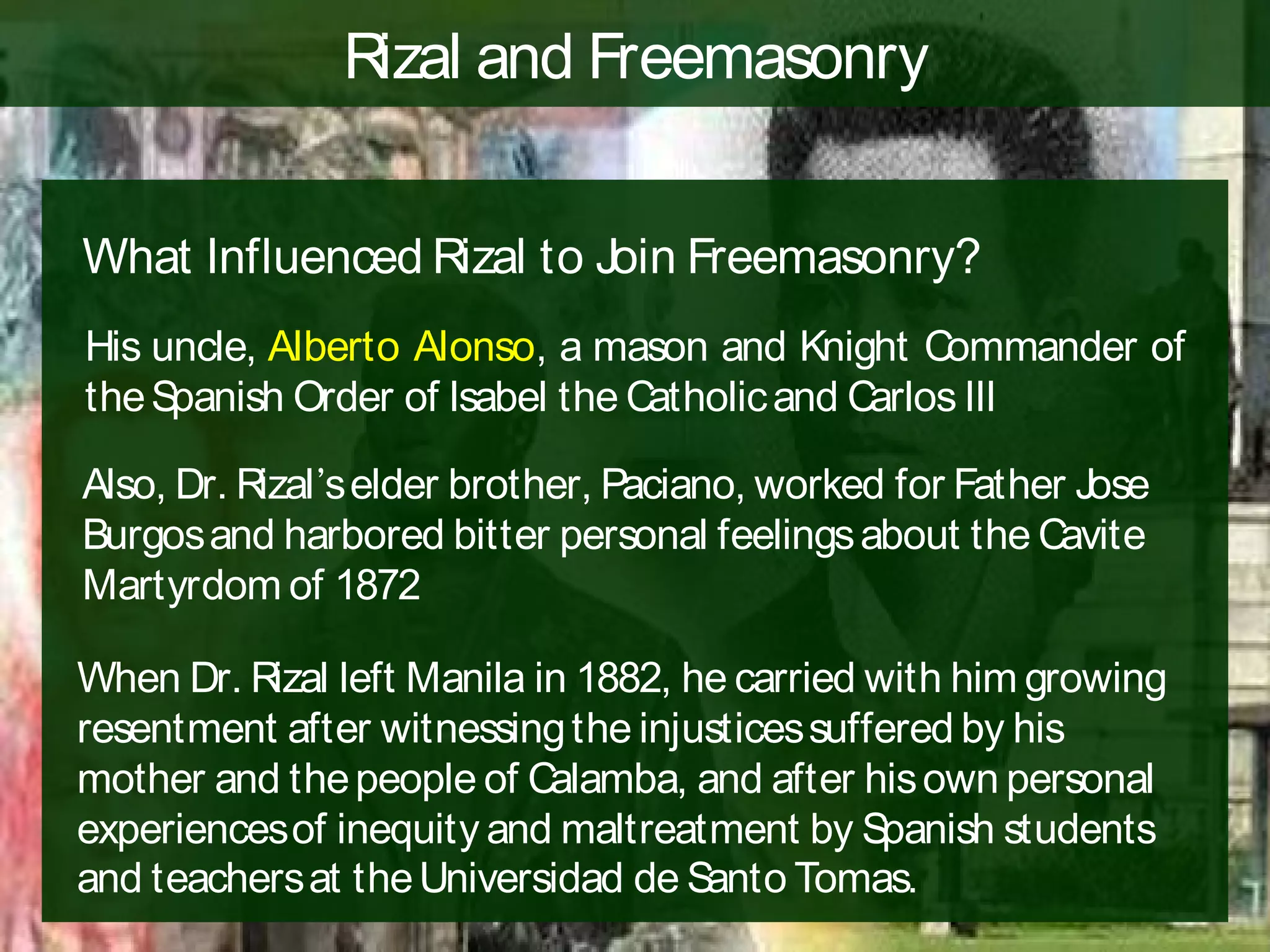 Jose Rizal, The Revolution and the Freemasonry | PDF