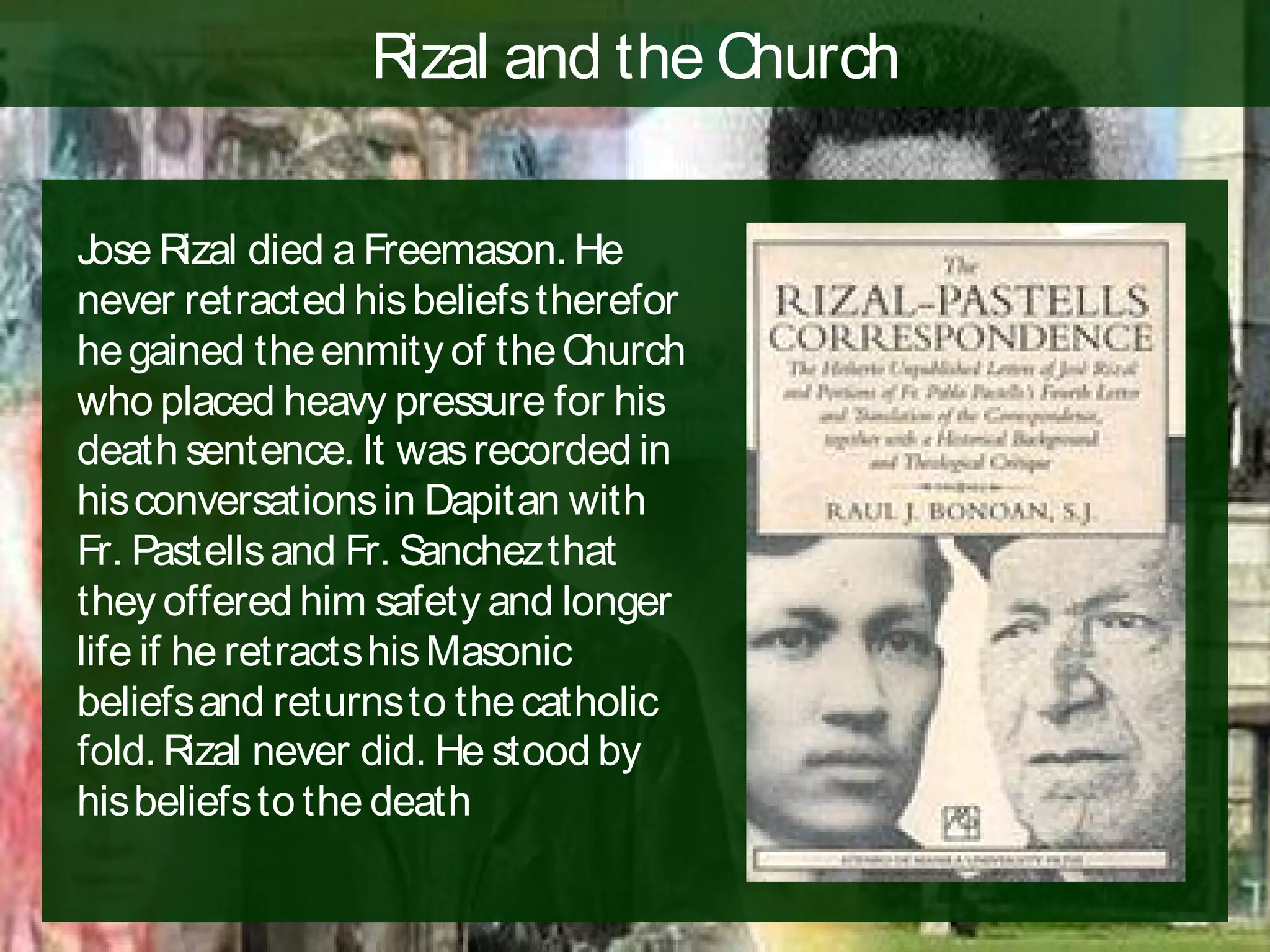Jose Rizal, The Revolution and the Freemasonry | PDF
