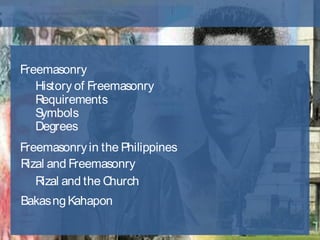 Jose Rizal, The Revolution and the Freemasonry | PDF