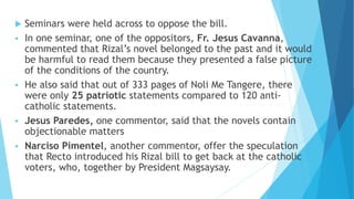 The Rizal Law/ The rizal life and work.pptx | Christianity | Religion ...