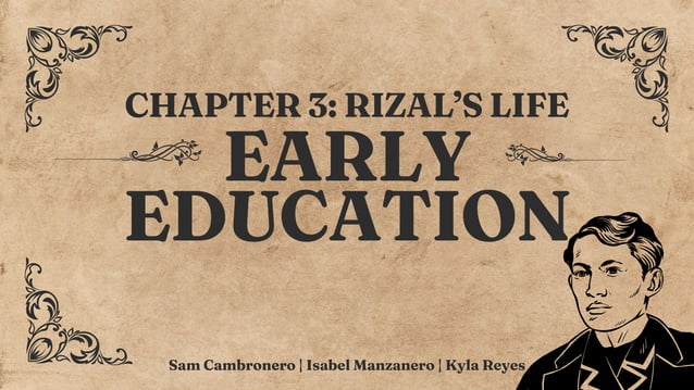 [RIZAL] Reporting. The family, childhood and education of rizal | PDF