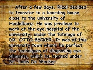Rizal in germany and france | PPTX