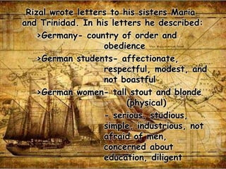 Rizal in germany and france | PPTX