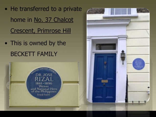 Rizal in London | PPTX | National & Civic Holidays | Holidays