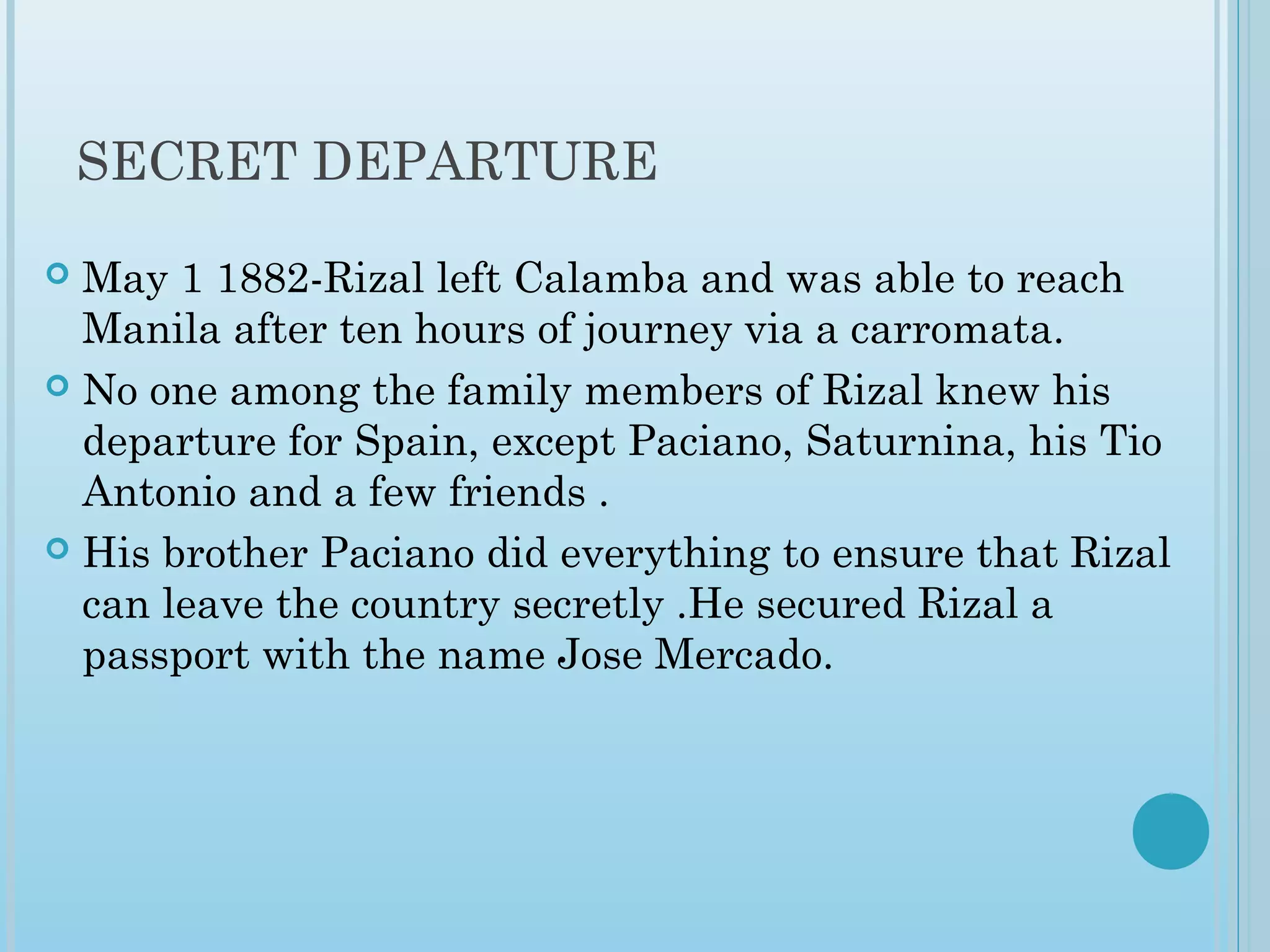 Rizal in Spain | PPT