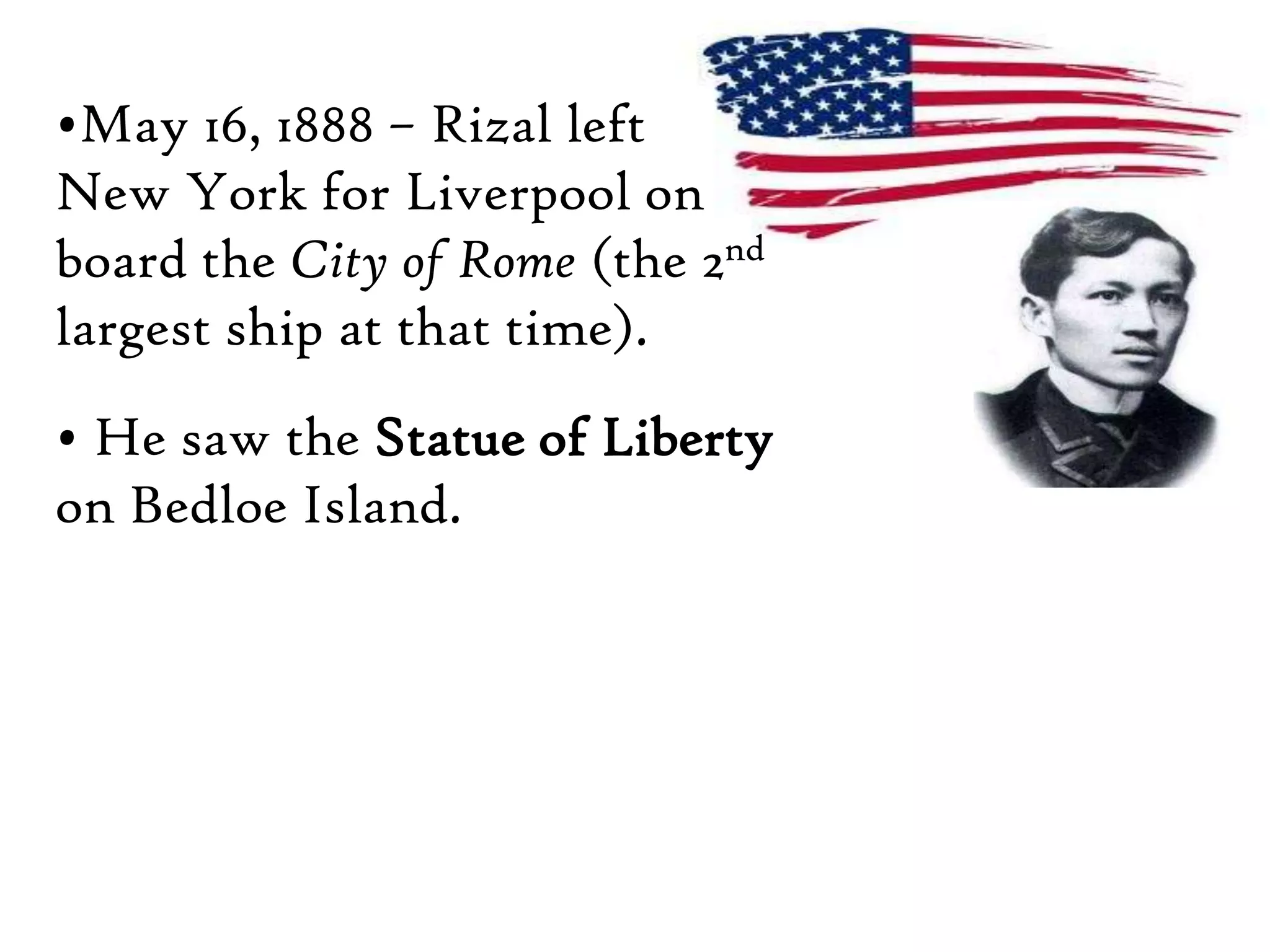 Rizal in us and london | PPTX