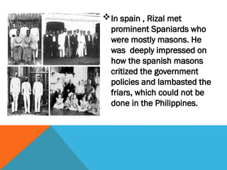 Rizal Joins Freemansonry.00000000000234pptx | PPT