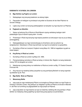 rizal KABANATA-14 gtrtrteewertytfeertugrfe | DOCX