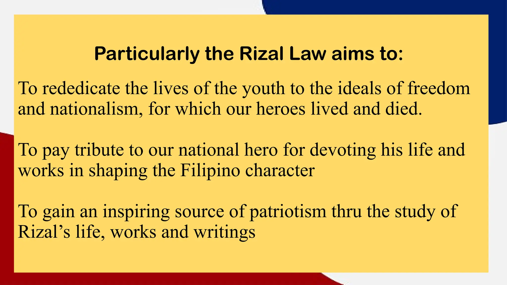 rizal law.p1 - ORG..pptx. Rizal law Org. | PPTX