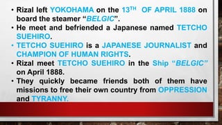 Rizal leaves japan | PPT