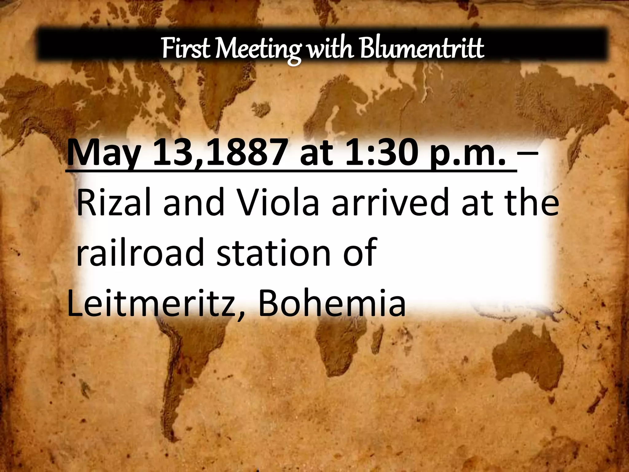 Rizal,s Grand Tour in Europe with Viola (1887) | PPTX