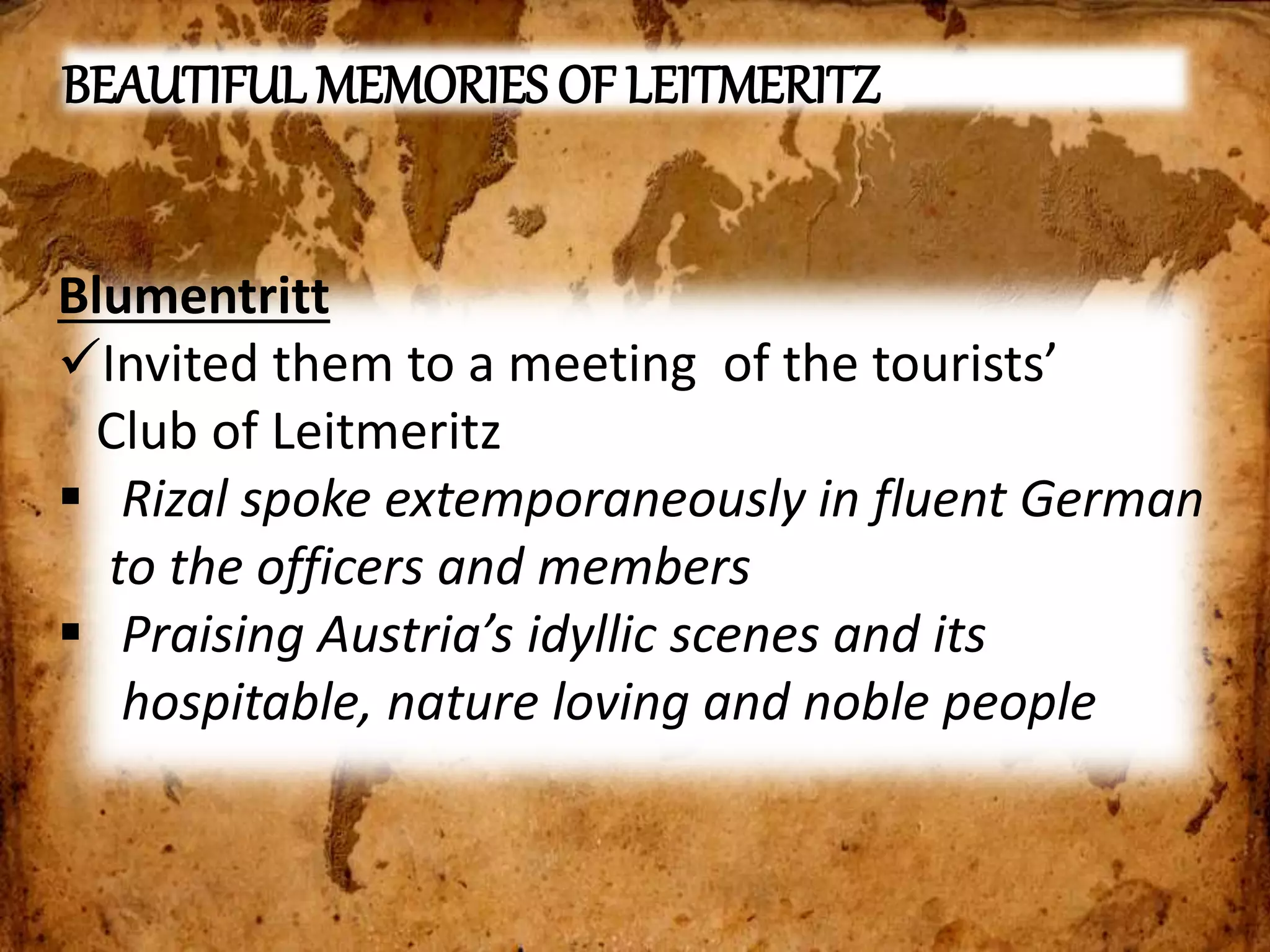 Rizal,s Grand Tour in Europe with Viola (1887) | PPTX