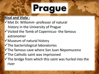 Rizal,s Grand Tour in Europe with Viola (1887) | PPTX