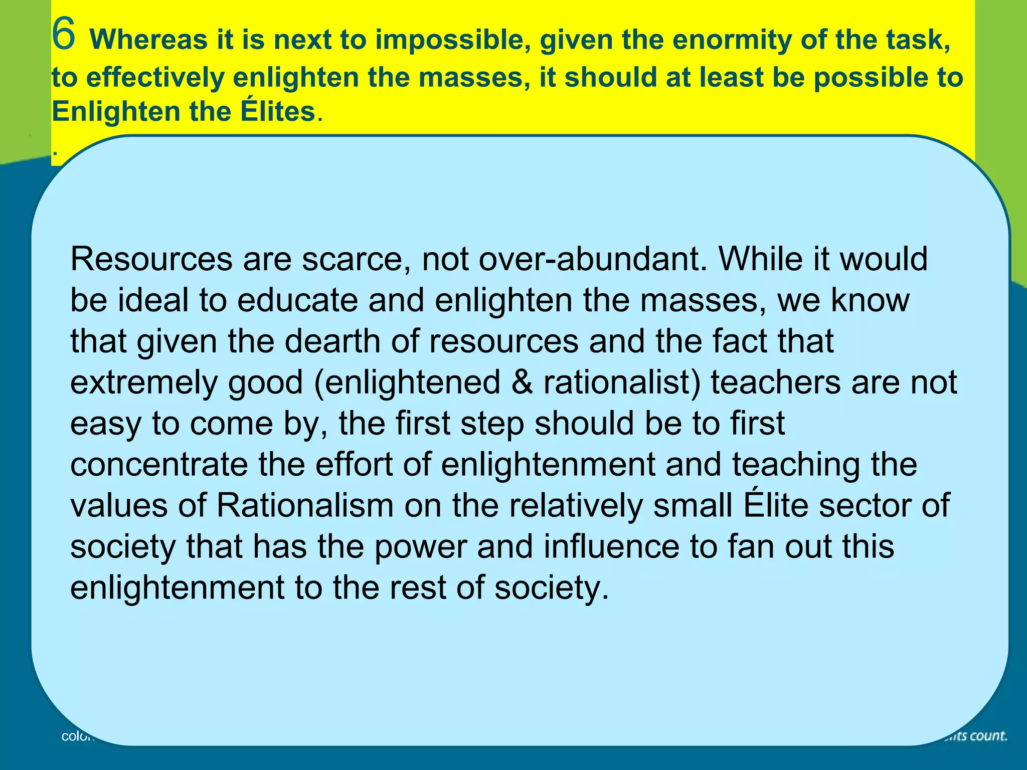 Rizal midterm lecture 1 are elites enlightened | PPT