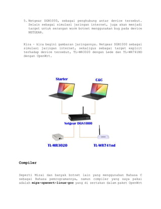 (Paper) Mips botnet worm with open wrt sdk toolchains | PDF | Free download