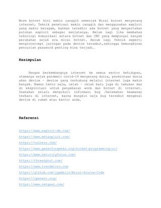 (Paper) Mips botnet worm with open wrt sdk toolchains | PDF | Free download