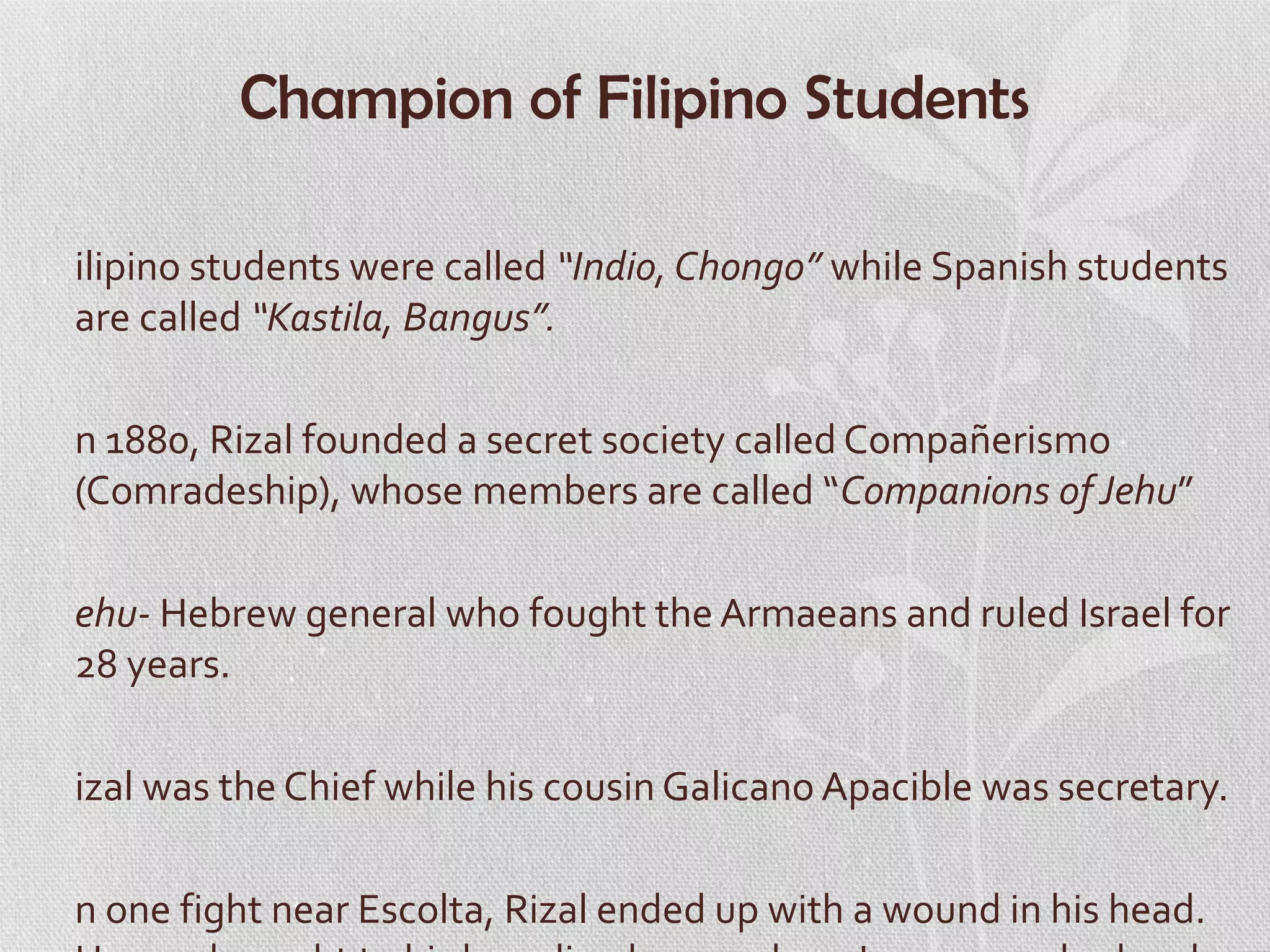 Rizal at UST | PPT