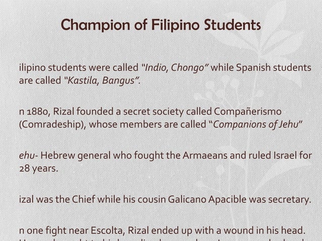 Rizal at UST | PPT | Education