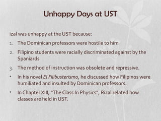 Rizal at UST | PPT