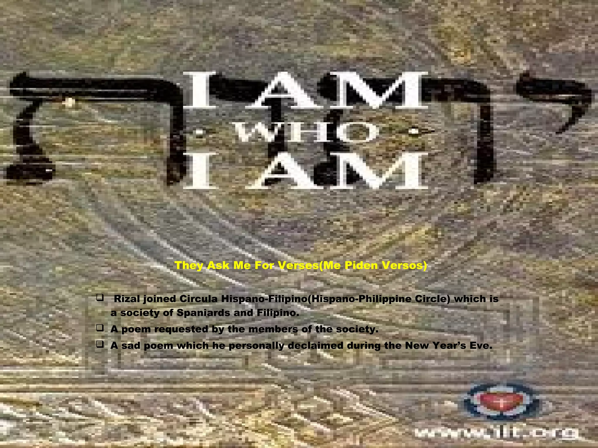 Jose Rizal "Amor Patrio" | PPT